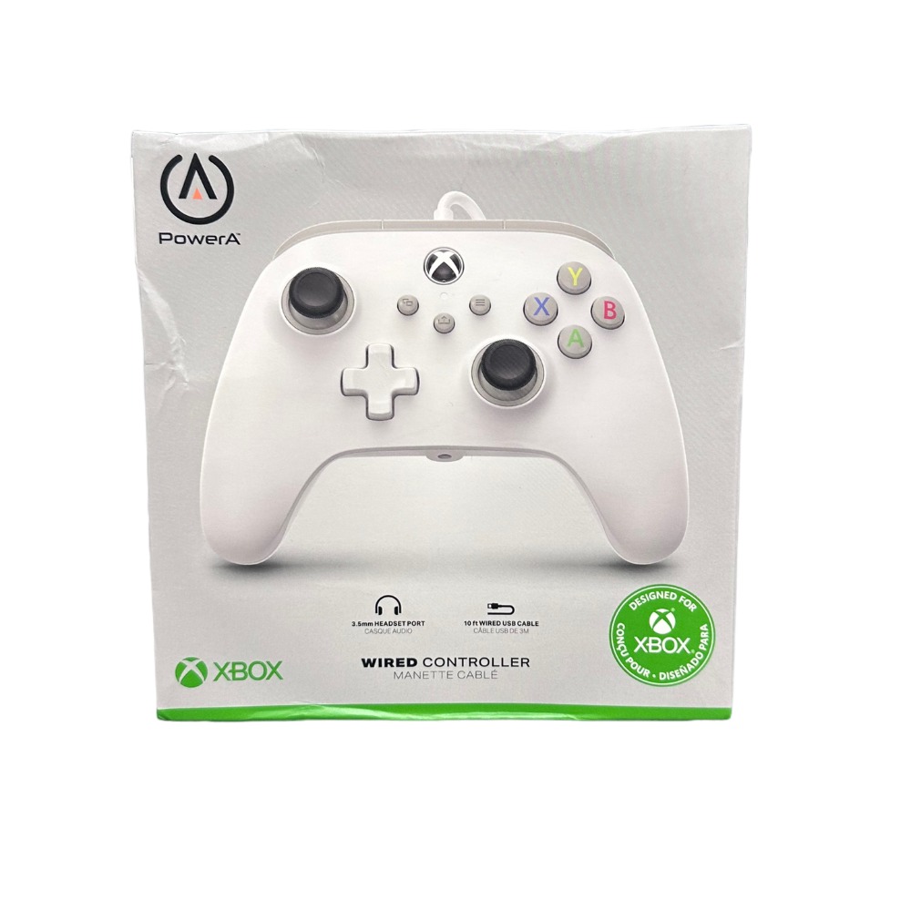 New PowerA: Wired Xbox Controller (White, New & Sealed) - Own4Less
